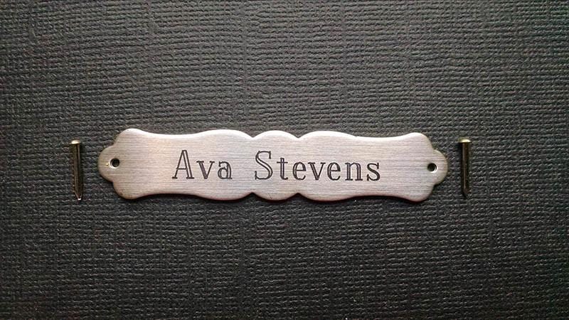 Small 3” Engraved Brass Plates: Add a Personal Touch to Your Gear