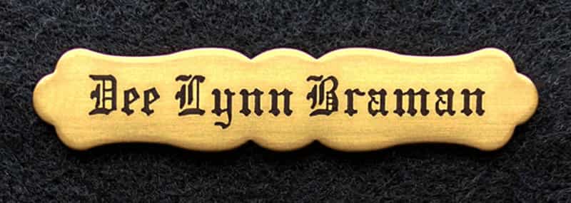 Custom Engraved Bible Name Plates: Ornate & Elegant Brass or Silver