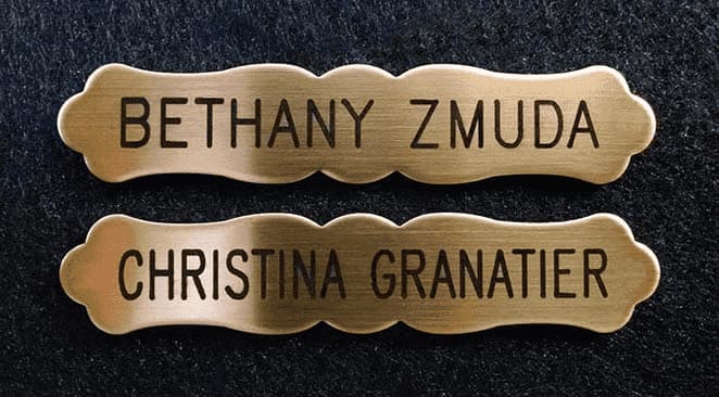 Custom Engraved Bible Name Plates: Ornate & Elegant Brass or Silver