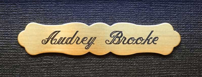 Custom Engraved Bible Name Plates: Ornate & Elegant Brass or Silver