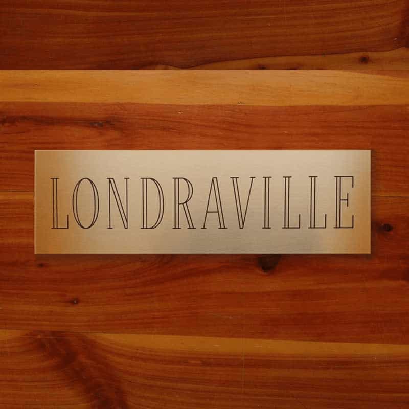 Engraved Outdoor Brass Name Plates and Plaques: Custom Engraved Solid ...