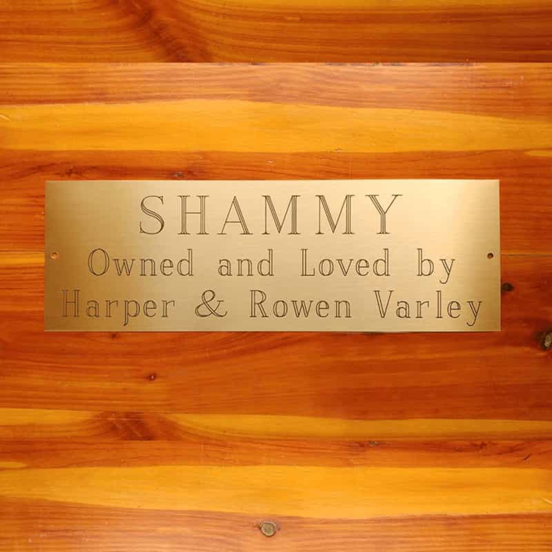 Engraved Outdoor Brass Name Plates and Plaques: Custom Engraved Solid ...