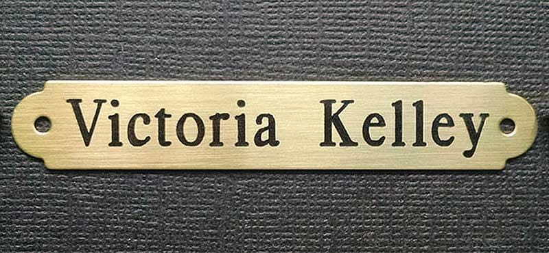 Engraved Solid Brass or Nickel Silver Saddle Brow Bridle Collar or ...